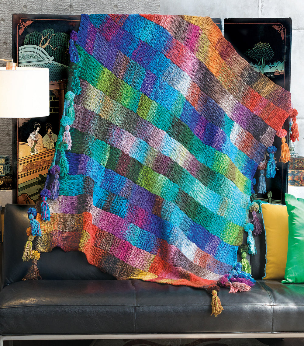 Timeless Noro Knit Blankets: 25 Colorful & Cozy Throws - Yarn Loop