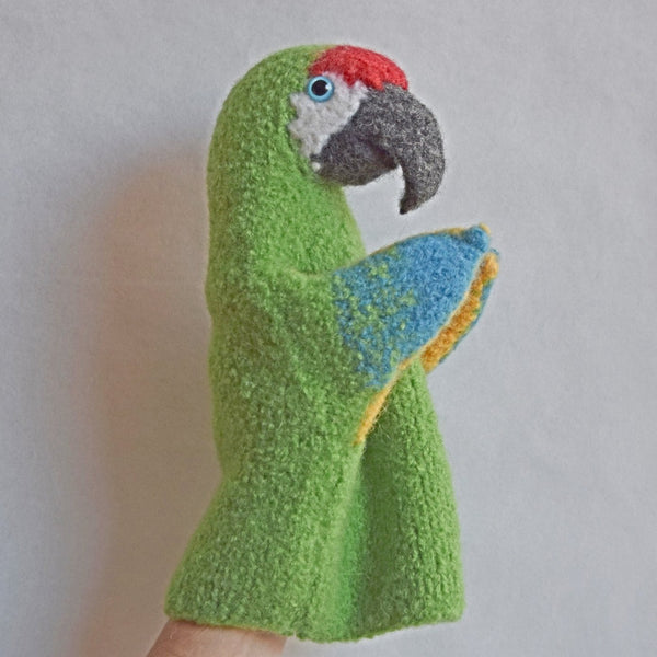Parrot Puppet by Cynthia Pilon Designs - Yarn Loop
